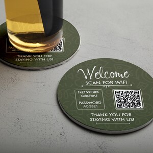 Custom QR Code Coasters | Submit Your QR Code Artwork | Great for ...