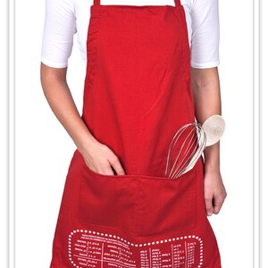 Personalized Apron - Cheat Sheet Baking Apron With Upside-down ...
