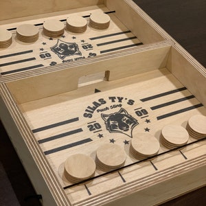 Handcrafted Personalized Puck Sling Shot Game | Fast Sling | Custom ...