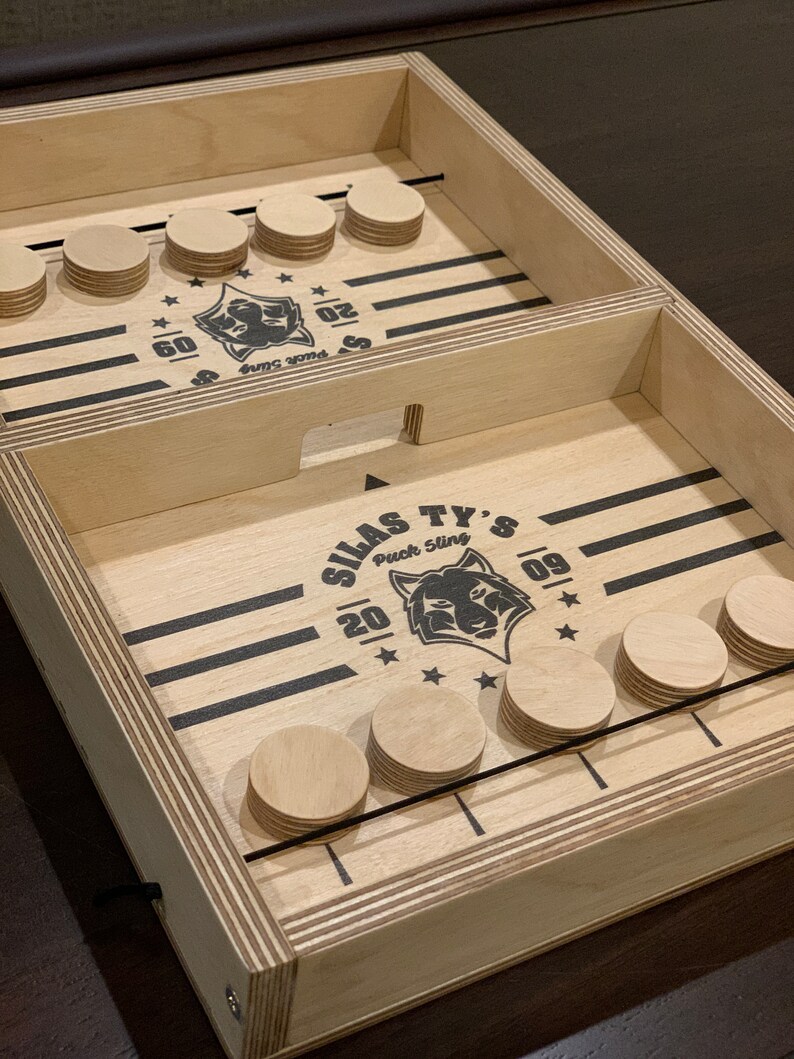 Handcrafted Personalized Puck Sling Shot Game Fast Sling - Etsy