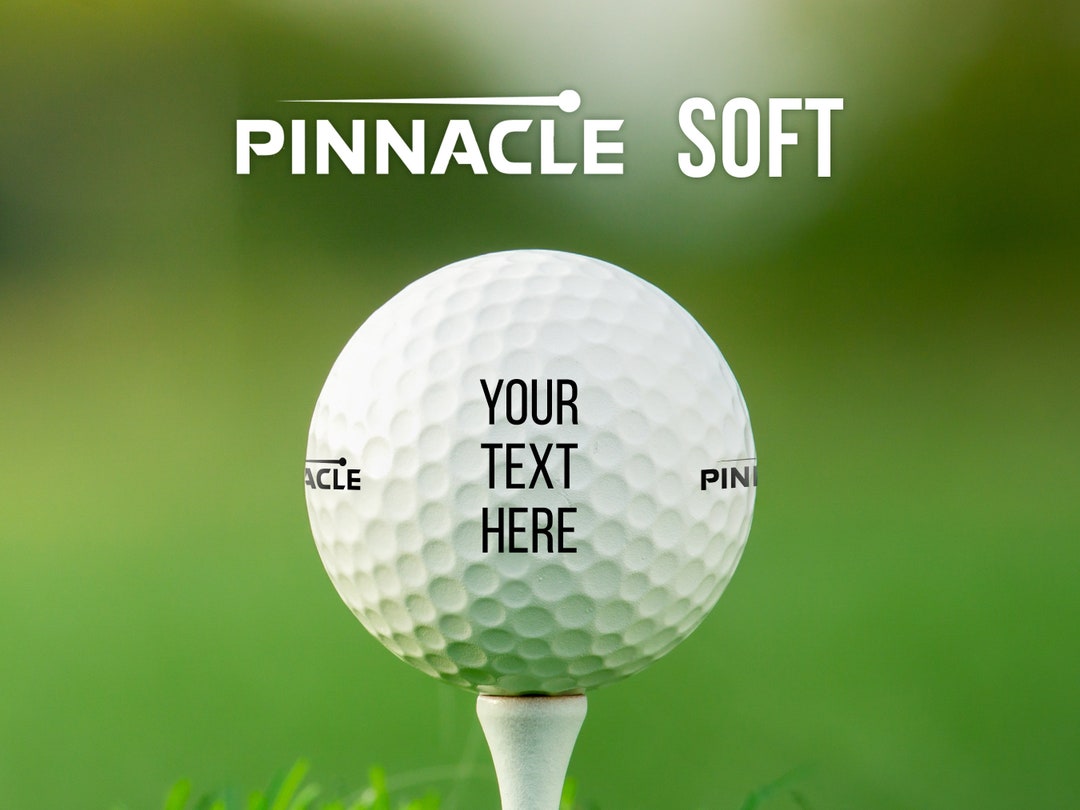 Add Your Text Golf Balls Pinnacle Soft Funny Golf Gift Golfer Gift ...