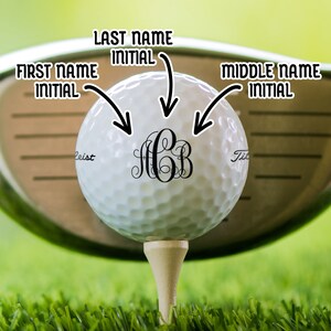 Monogrammed & Personalized Golf Balls Titleist Pro V1x Scroll Design ...