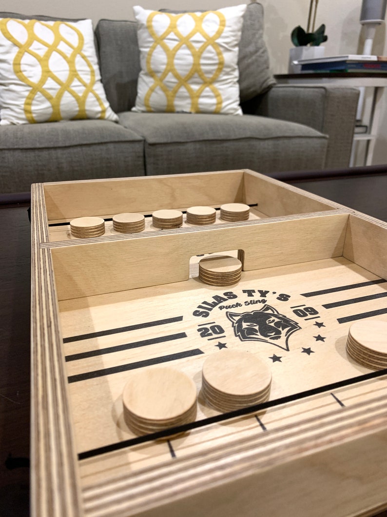 Handcrafted Personalized Puck Sling Shot Game Fast Sling - Etsy