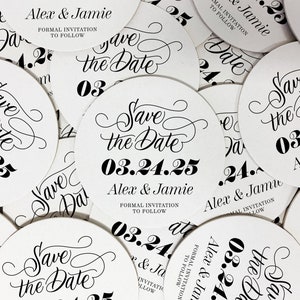 Personalized Wedding Announcement Coasters Save the Date Casual Wedding Invite Wedding Reminder ...