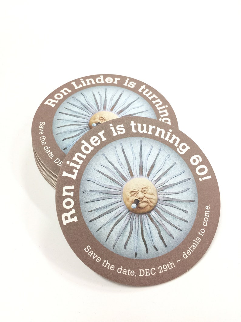 Custom Design Heavyweight 4 Round Paper Coasters - Etsy