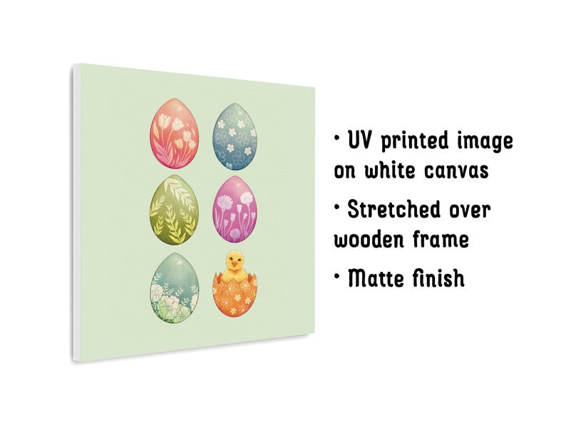 Eggs and Chick Canvas Print | 12x12 Print | Canvas Wall Art | Wall ...