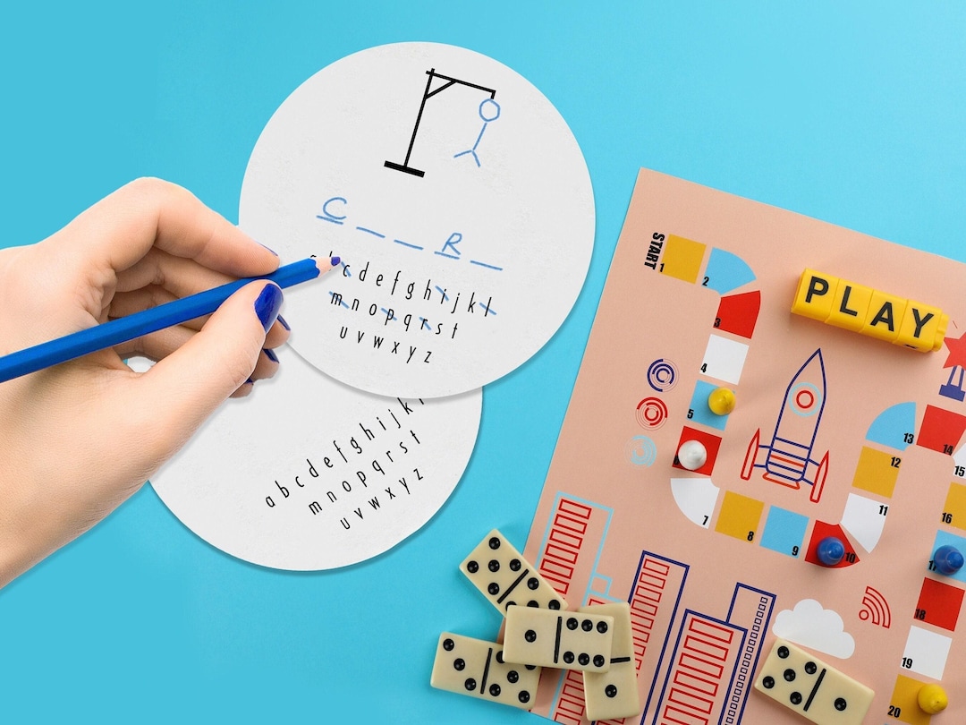 Hangman Coasters | Heavyweight Paper Party Game | Perfect for ...