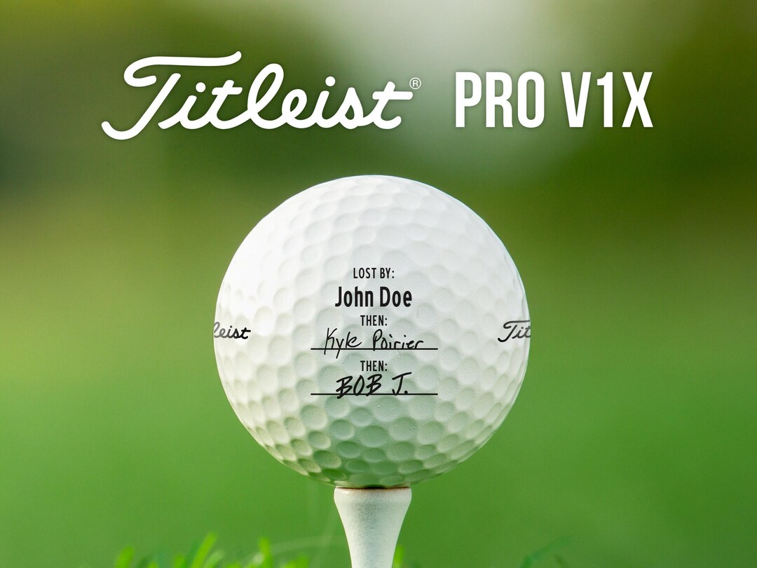 Personalized Lost by Fill-in-name Golf Balls | Titleist Pro V1x | Funny ...