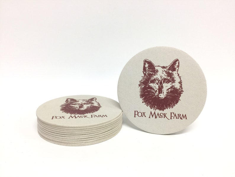 Custom Design Heavyweight 4 Round Paper Coasters - Etsy