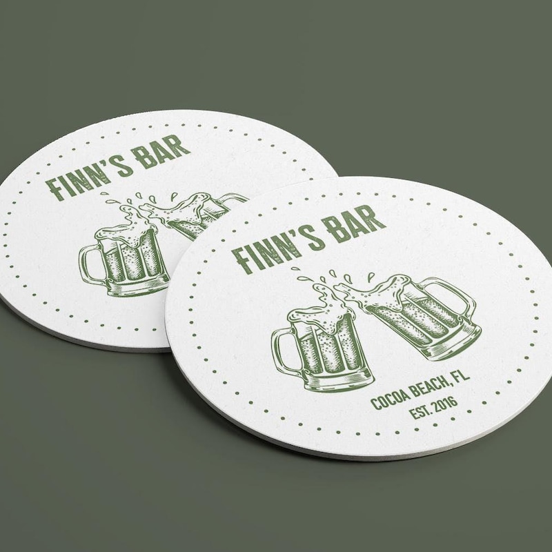 Custom Text Cork Coasters - Etsy