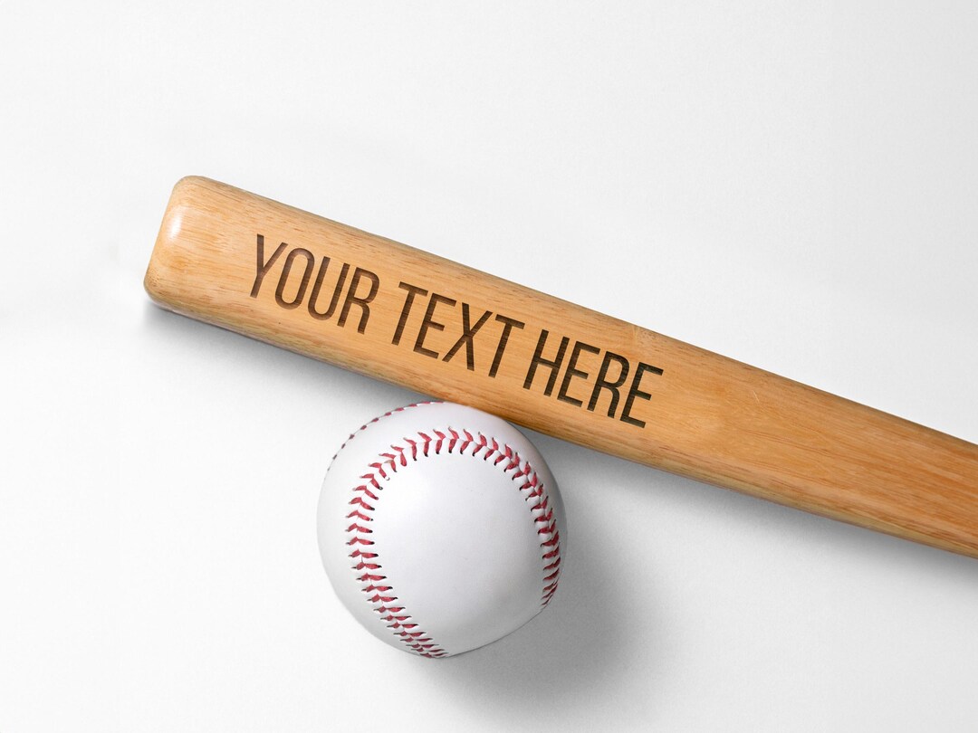 Upload Your Custom Text Mini Bat | Laser Engraved | Event Gifts ...