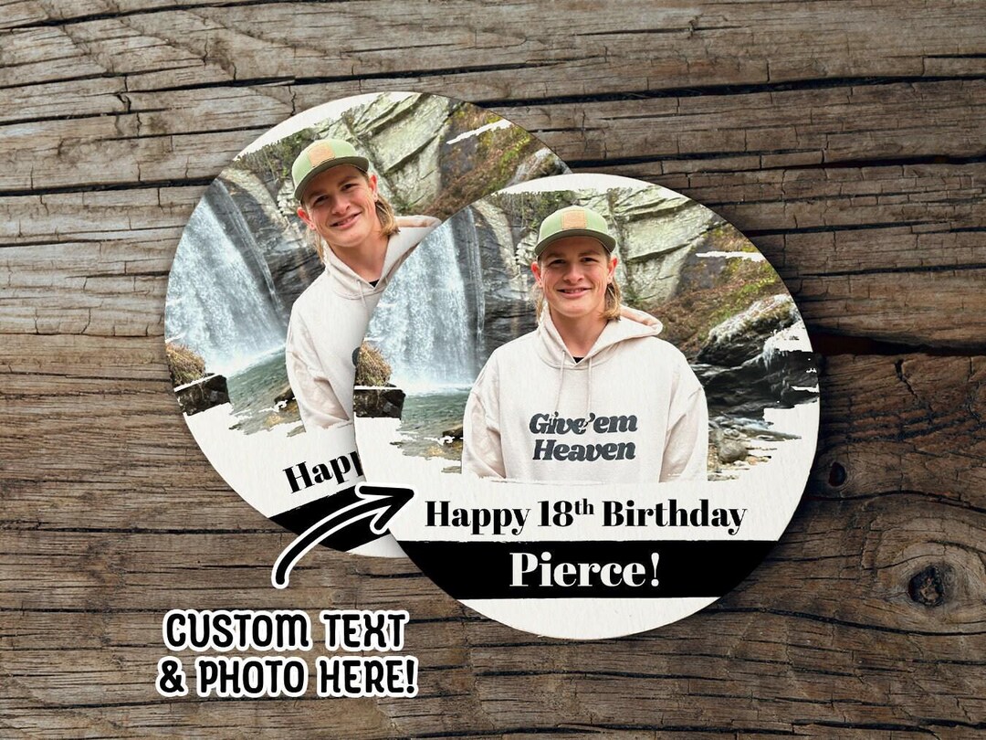 Personalized Birthday Coasters | Upload Your Photo | Custom Photo ...