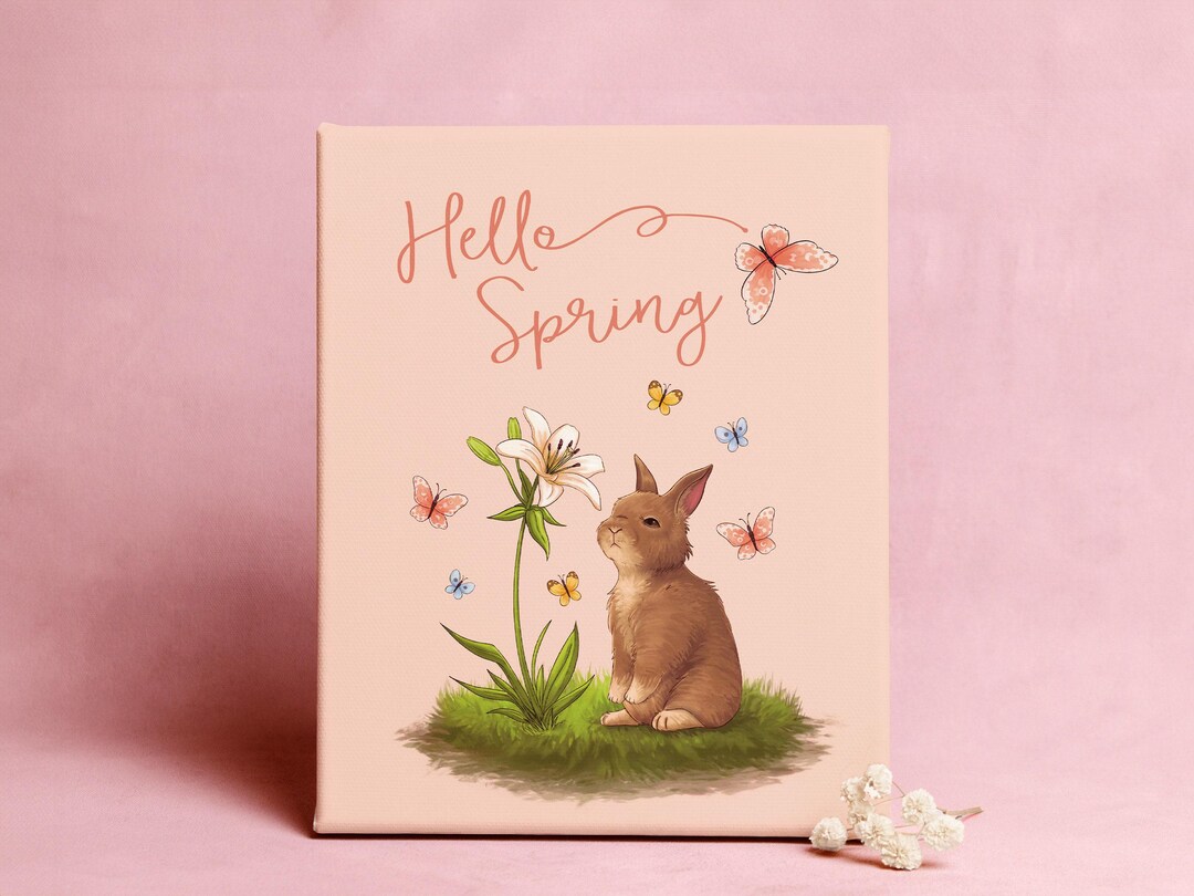 Hello Spring Canvas Print | 8x10 Print | Canvas Gallery Wall Art | Wall ...