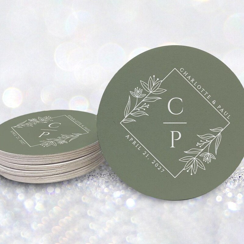 Personalized Paper Coasters - Etsy