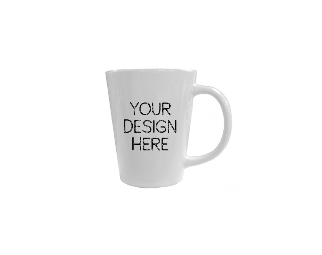 Custom Latte Mug - Your Custom Design - Design Your Own Mug - 12oz ...