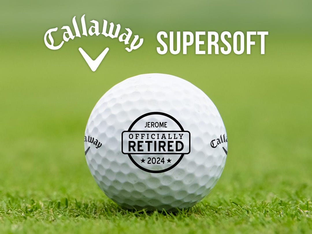 Officially Retired Custom Golf Balls | Callaway Supersoft | Retirement ...