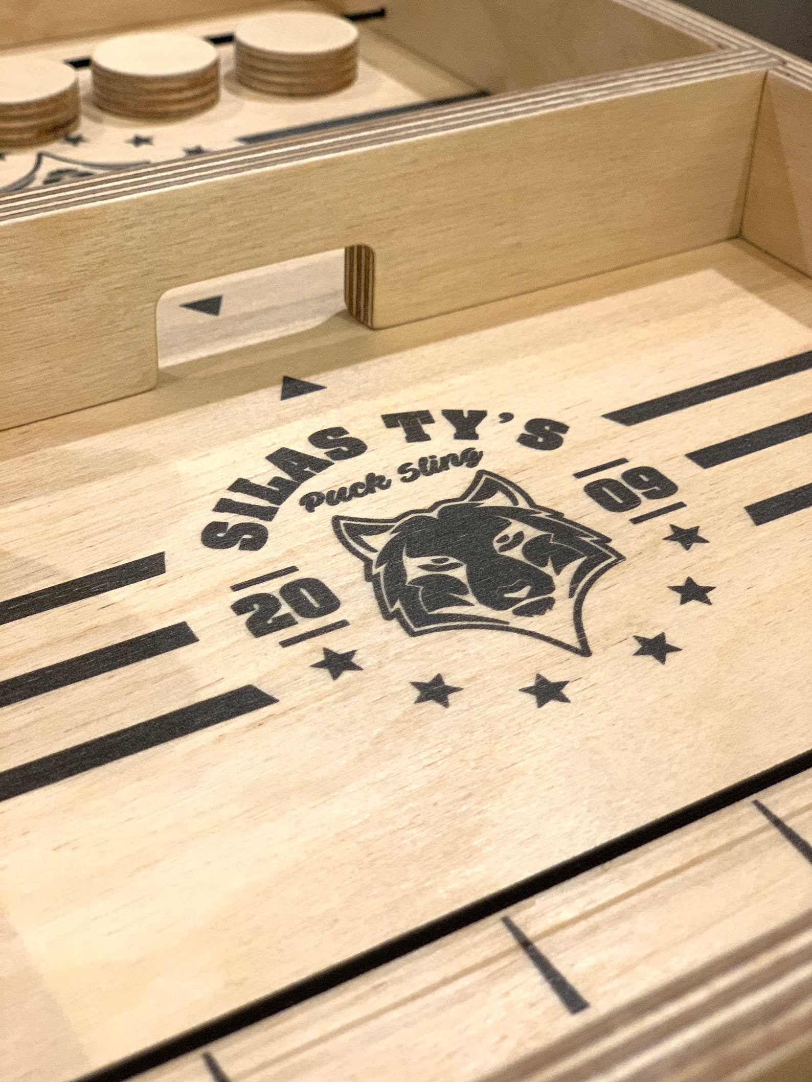 Handcrafted Personalized Puck Sling Shot Game Fast Sling - Etsy