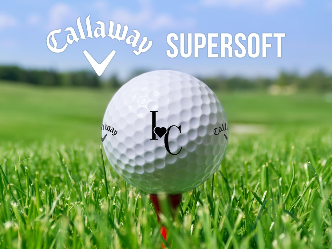Heart Initials Golf Balls | Callaway Supersoft | Monogram Design | Gift ...