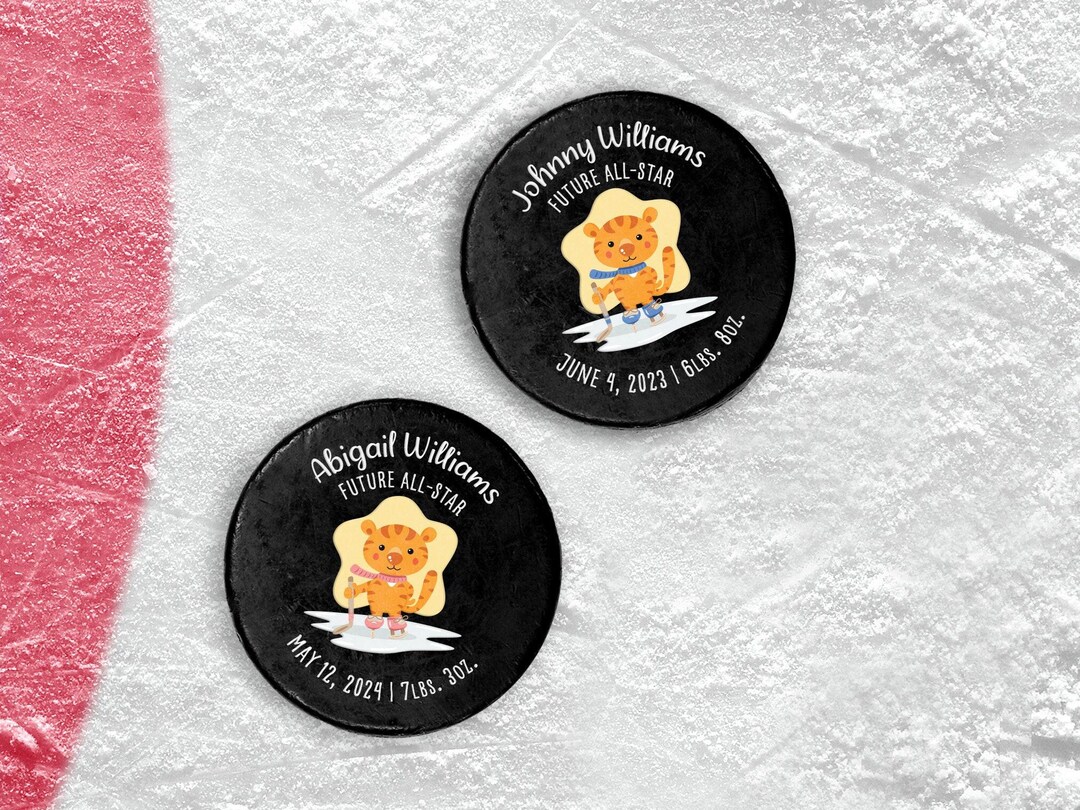 Personalized Future All-star Hockey Puck | First Birthday Gift | Hockey ...