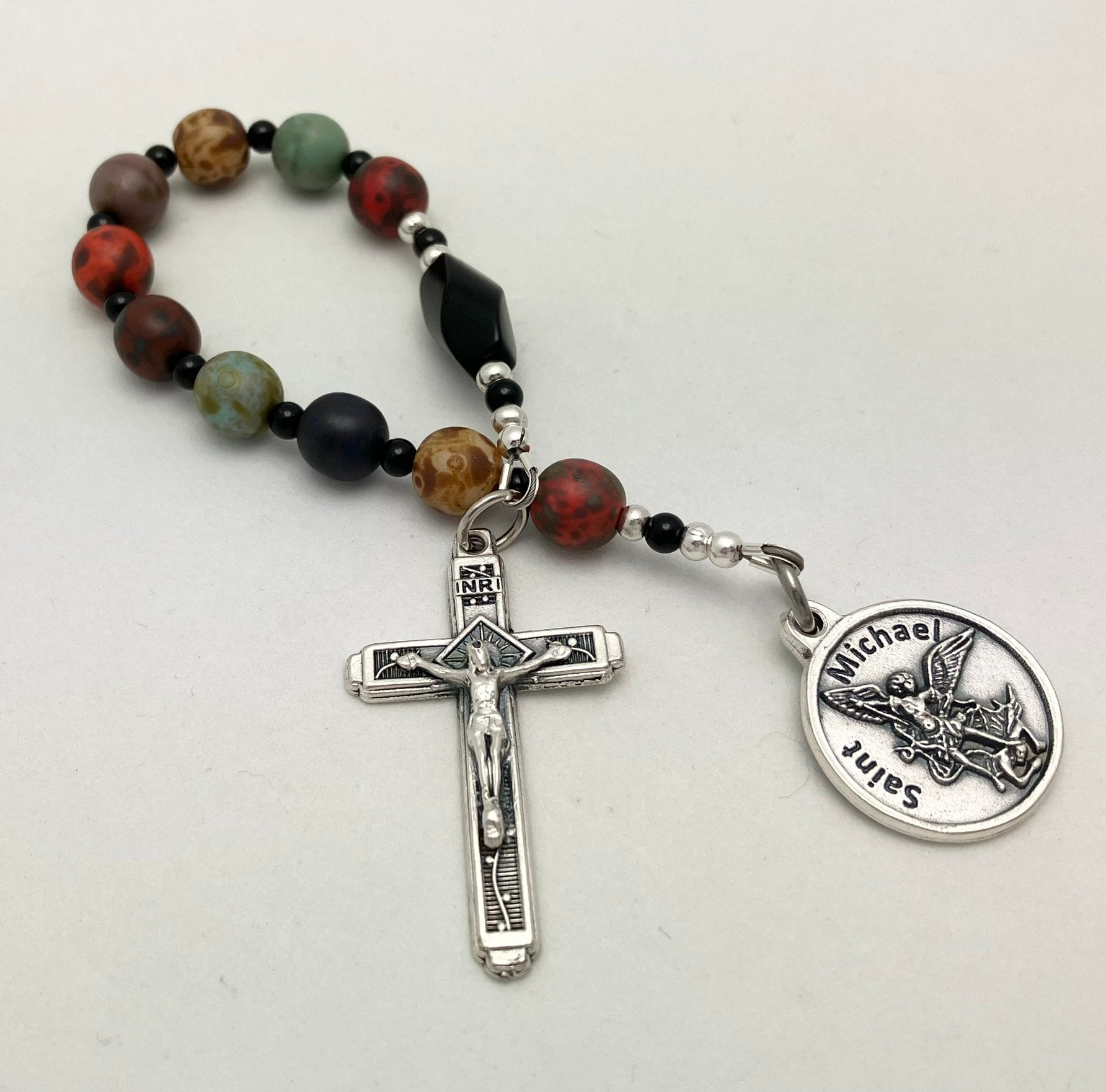 St. Michael the Archangel Roman Catholic Single Decade Chaplet - Etsy