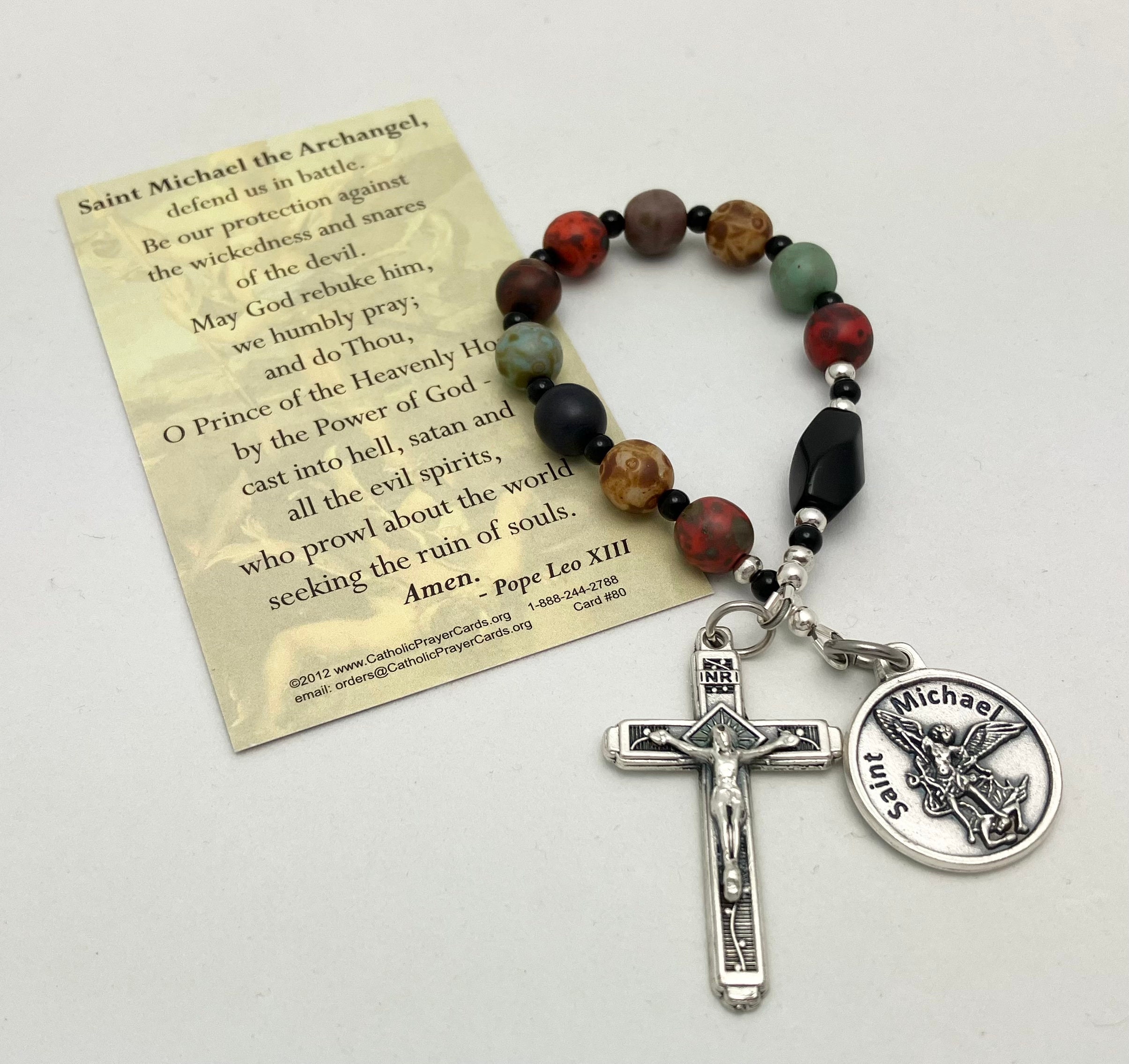 St. Michael the Archangel Roman Catholic Single Decade Chaplet - Etsy