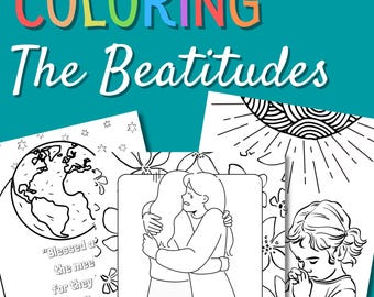 beatitudes coloring page for kids