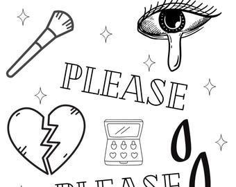 Sabrina Carpenter Colouring Pages: 6 Printable Fan Art Designs (PDF ...