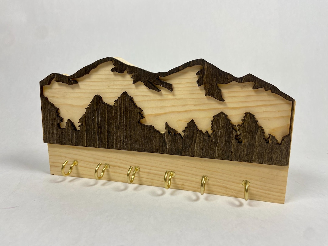 Moutain Scene Key Holder - Etsy