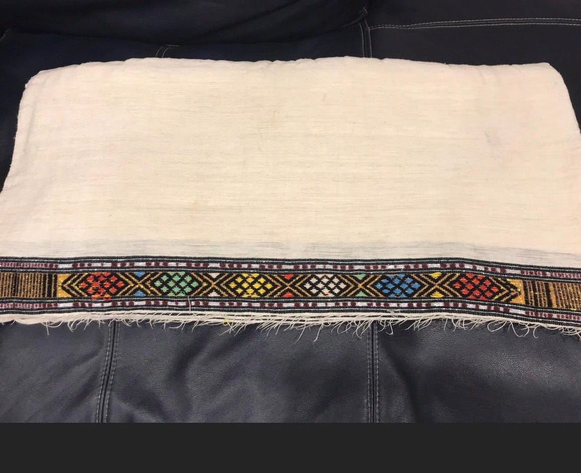 Ethiopian & Eritrean Gabi Wrap | Handmade Cultural Cotton Throw - Etsy