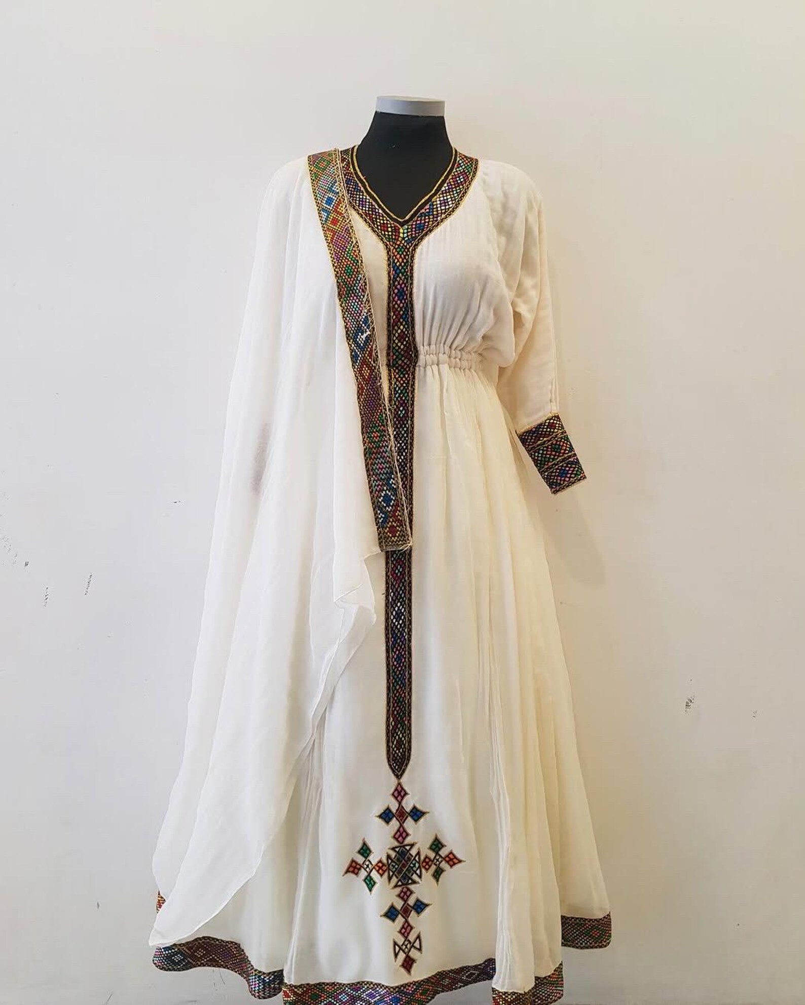 Traditional Ethiopian Kemis | Handwoven Cultural Dress for Women - Etsy