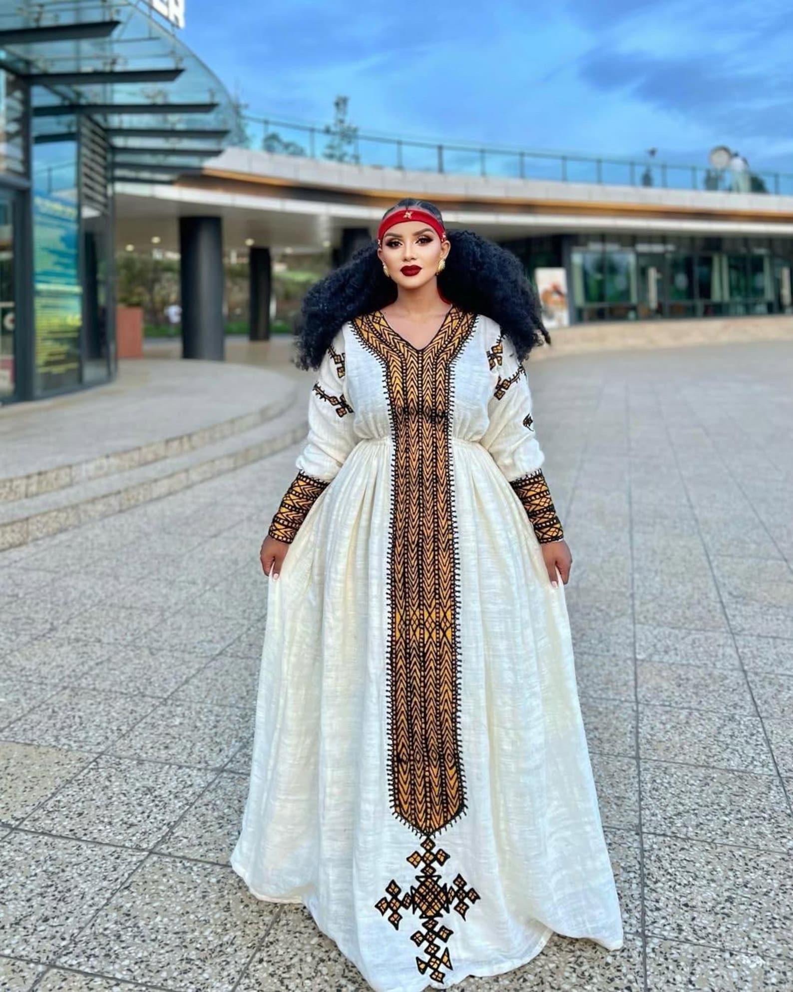 Traditional Ethiopian Kemis | Handwoven Cultural Dress for Women - Etsy