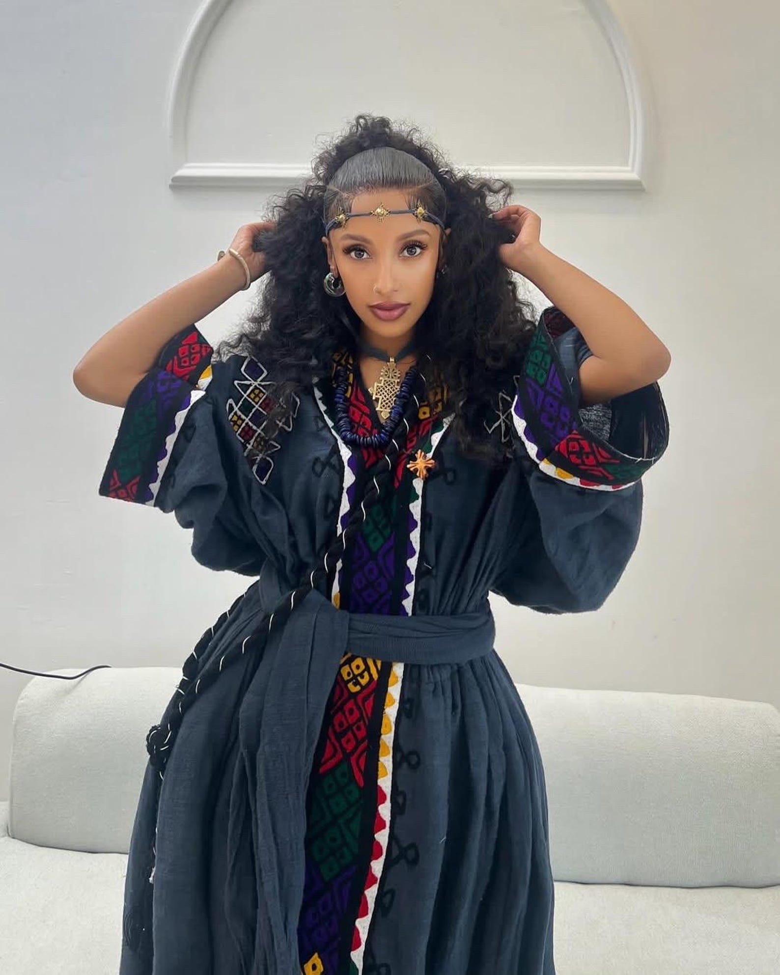 Traditional Ethiopian Kemis | Handwoven Cultural Dress for Women - Etsy