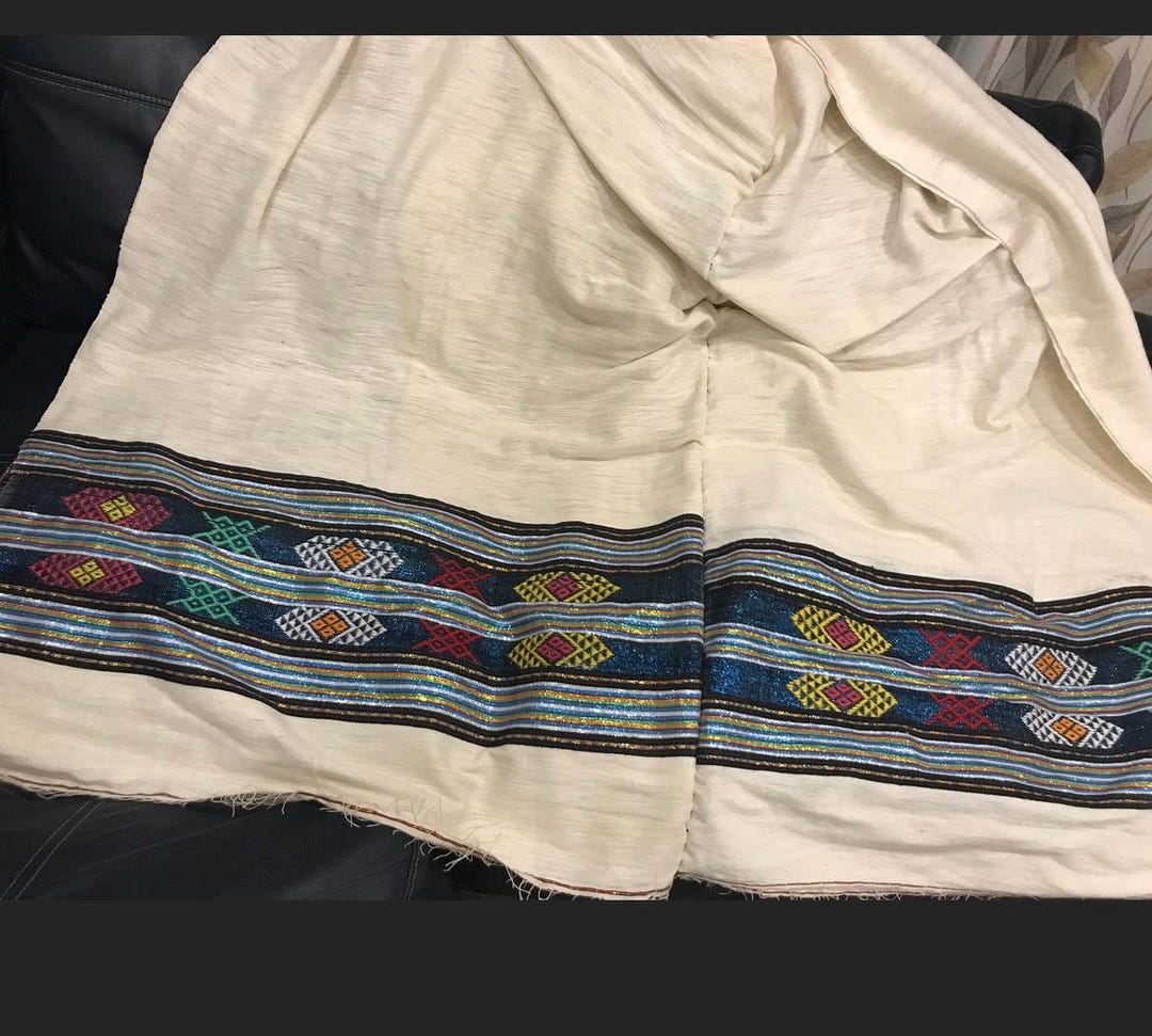 Ethiopian & Eritrean Gabi Wrap | Handmade Cultural Cotton Throw - Etsy