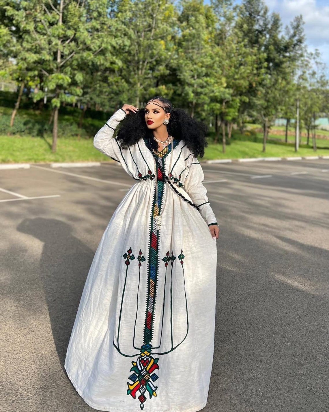Traditional Ethiopian Kemis | Handwoven Cultural Dress for Women - Etsy