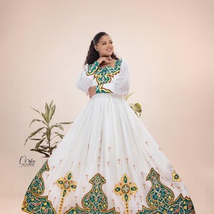 Traditional Ethiopian Kemis | Handwoven Cultural Dress for Women - Etsy