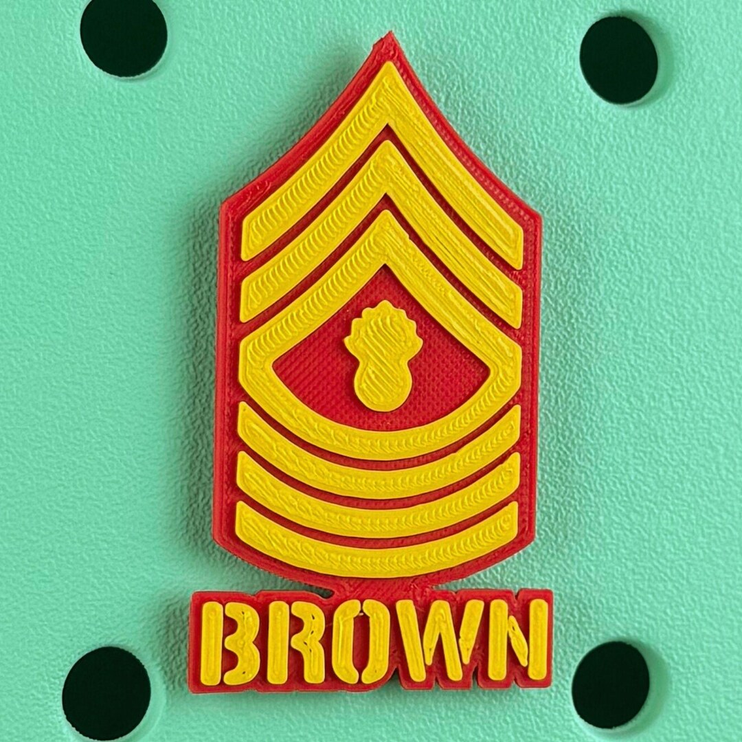 Master Gunnery Sergeant Bogg Bag Tag, Master Gunnery Sergeant Bag Charm ...