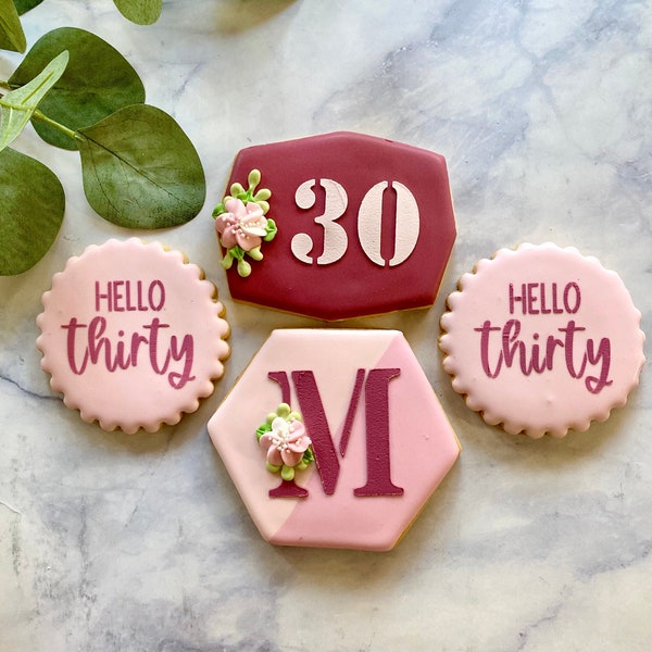 30th Birthday Cookie - Etsy