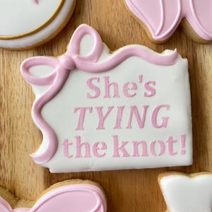 1 Dozen - She's Tying the Knot Bridal Shower Cookies, Bachelorette ...