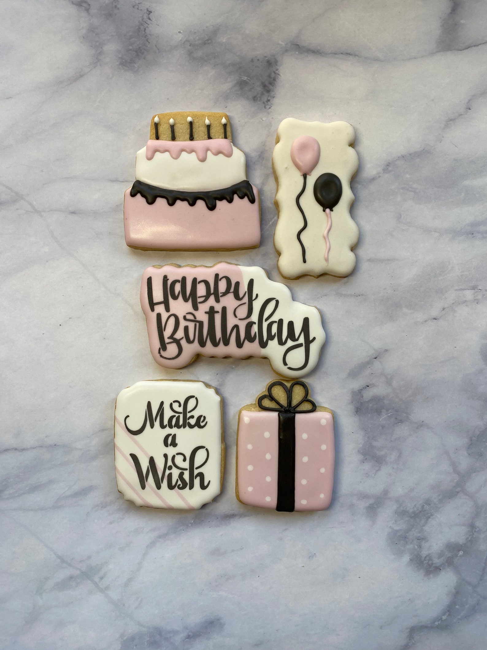 Birthday Cookie Gift Box Birthday Cookie Care Package Cookie | Etsy