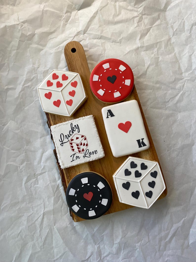1 Dozen - Lucky in Love Bridal Shower Cookies, Bachelorette Party ...