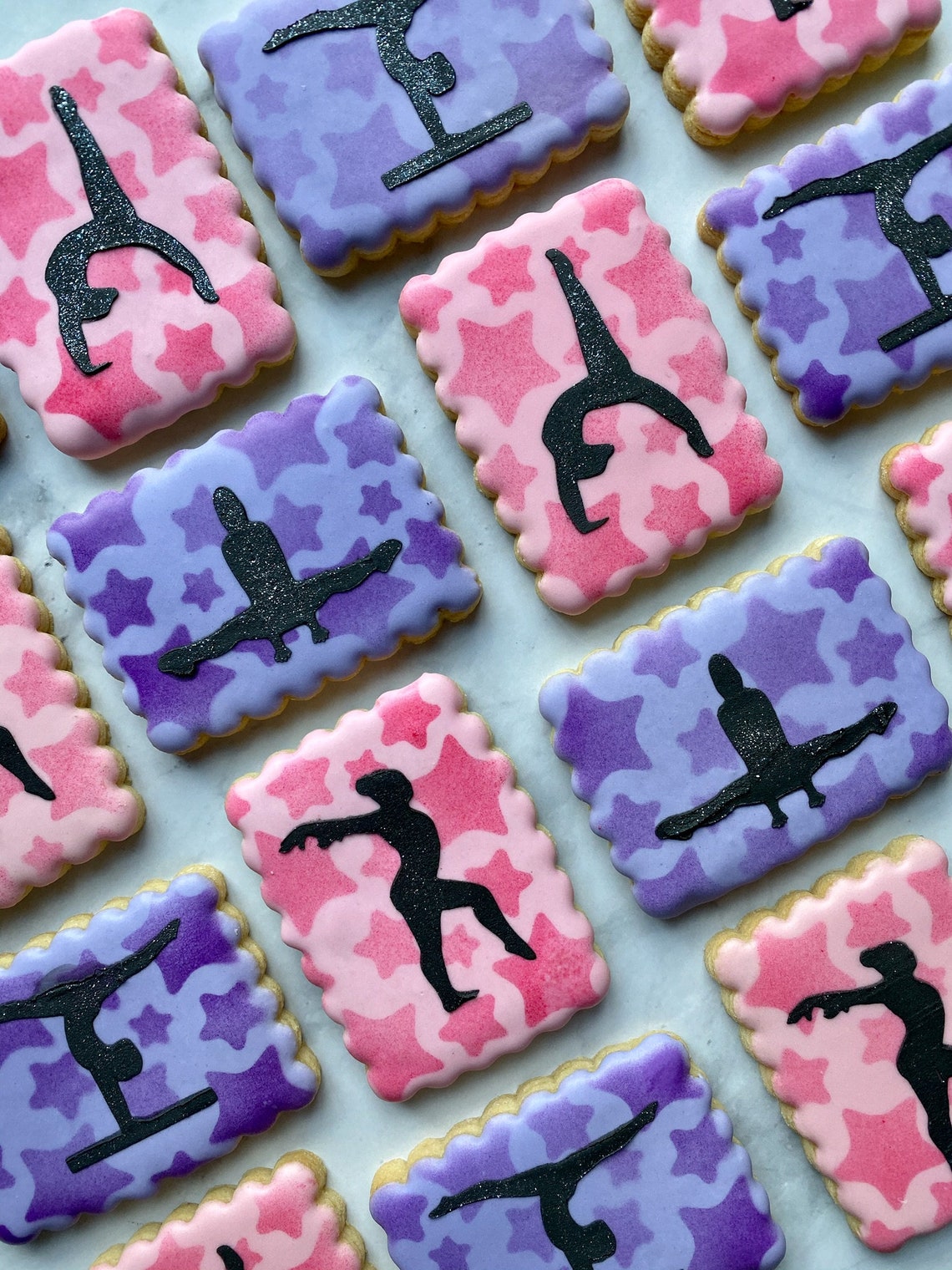 1 Dozen - Gymnastics Cookies, Gymnastics Birthday Party Favors - Etsy