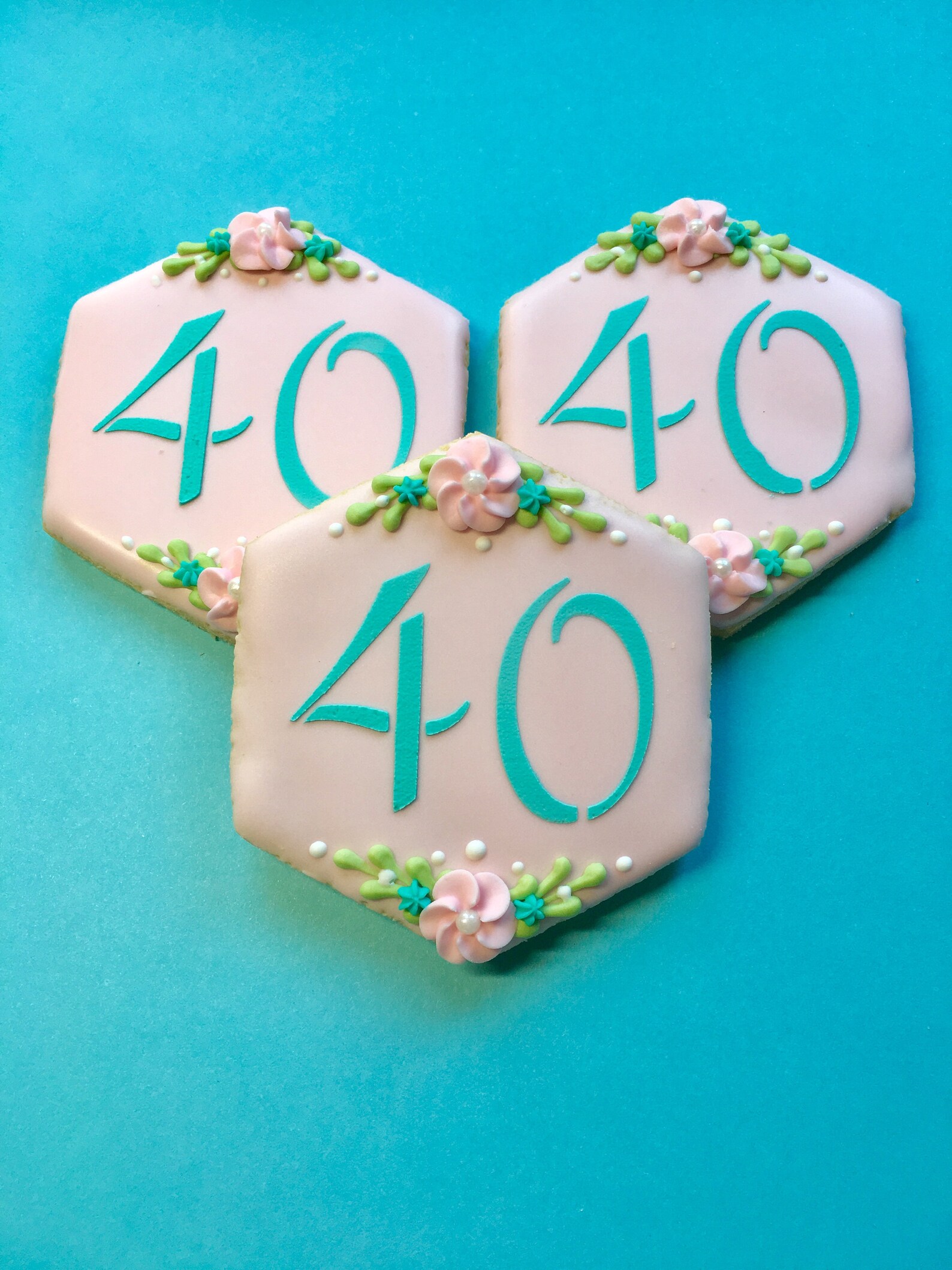 1 Dozen 30 40 50 60 70 Birthday Number Cookies Birthday - Etsy