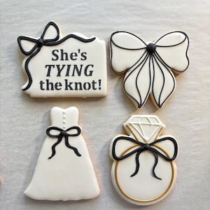 1 Dozen - She's Tying the Knot Bridal Shower Cookies, Bachelorette ...