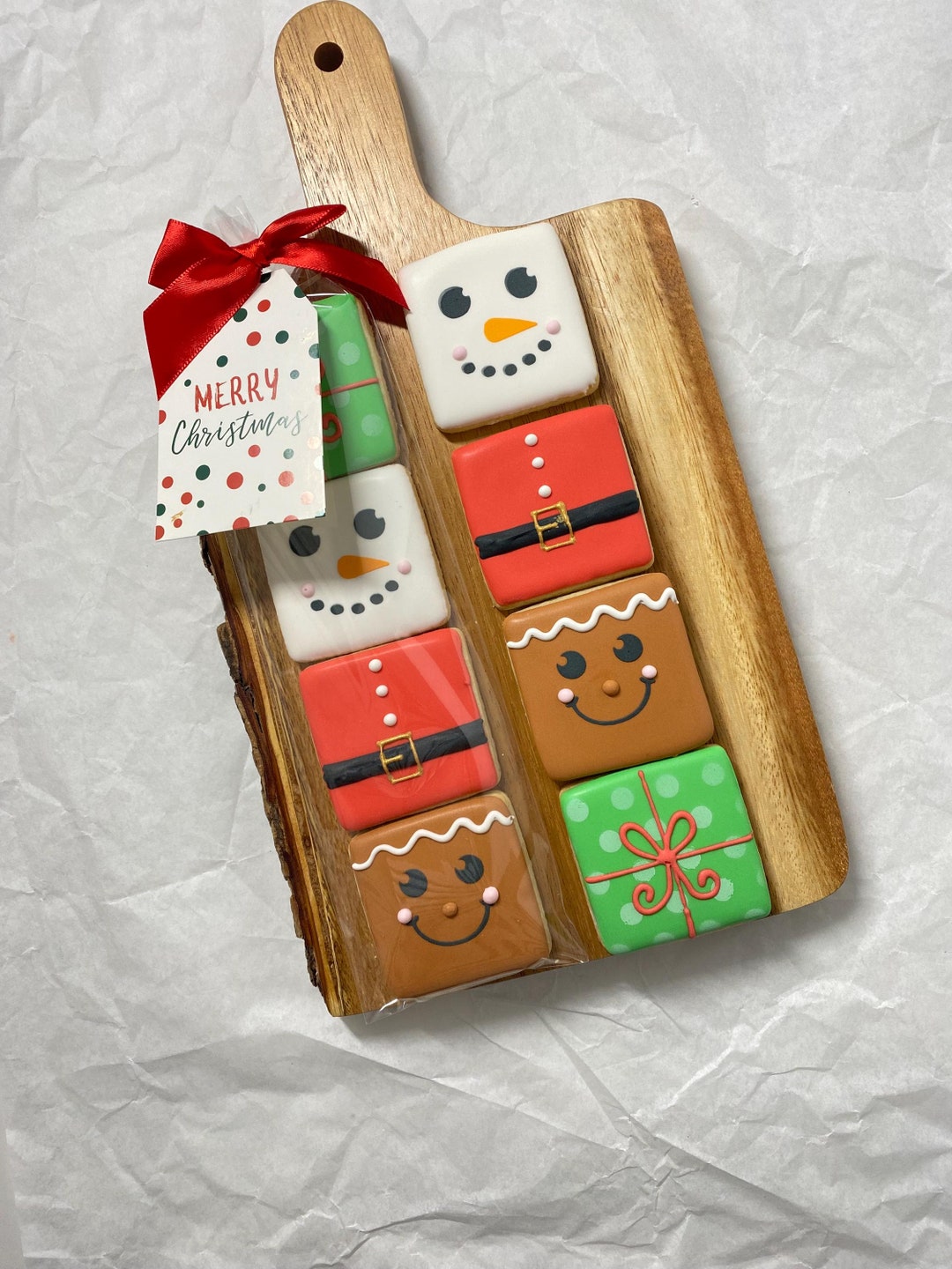 2 Bags Christmas Cookie Set. Santa, Teacher Christmas Gifts, Cookie Set ...