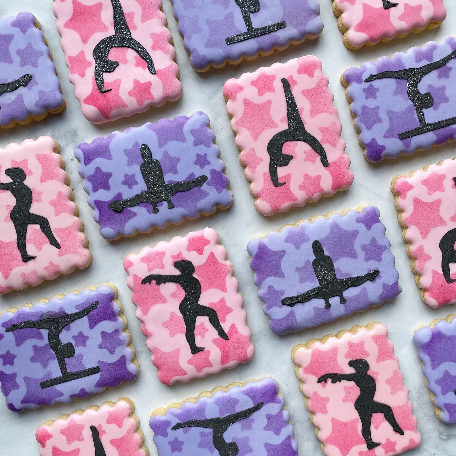 1 Dozen - Gymnastics Cookies, Gymnastics Birthday Party Favors - Etsy