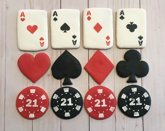 Poker Chip Cookies | Etsy