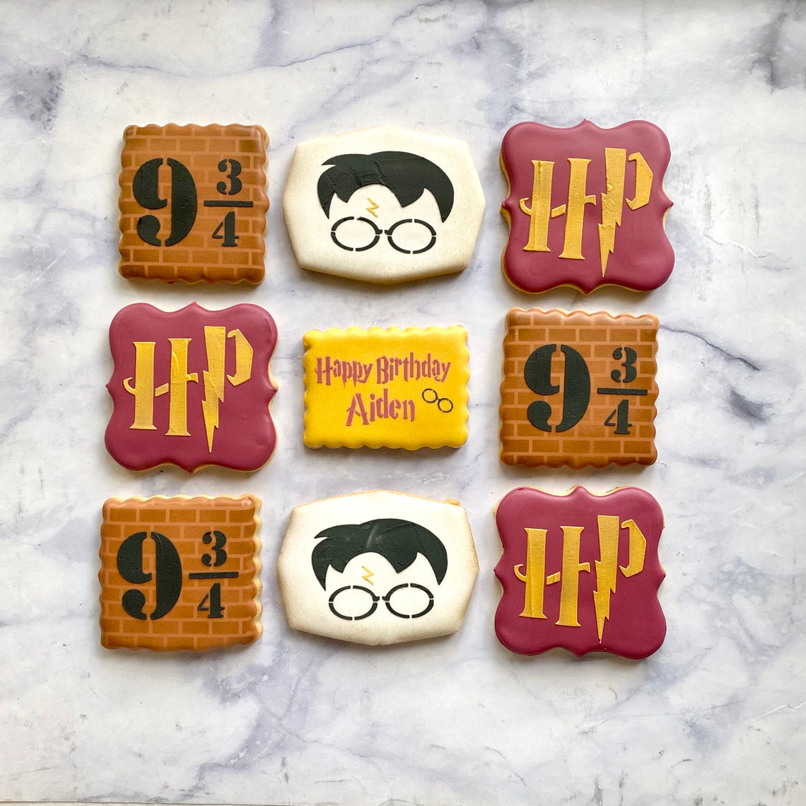 1 Dozen Personalized Wizard Birthday Cookies Birthday - Etsy