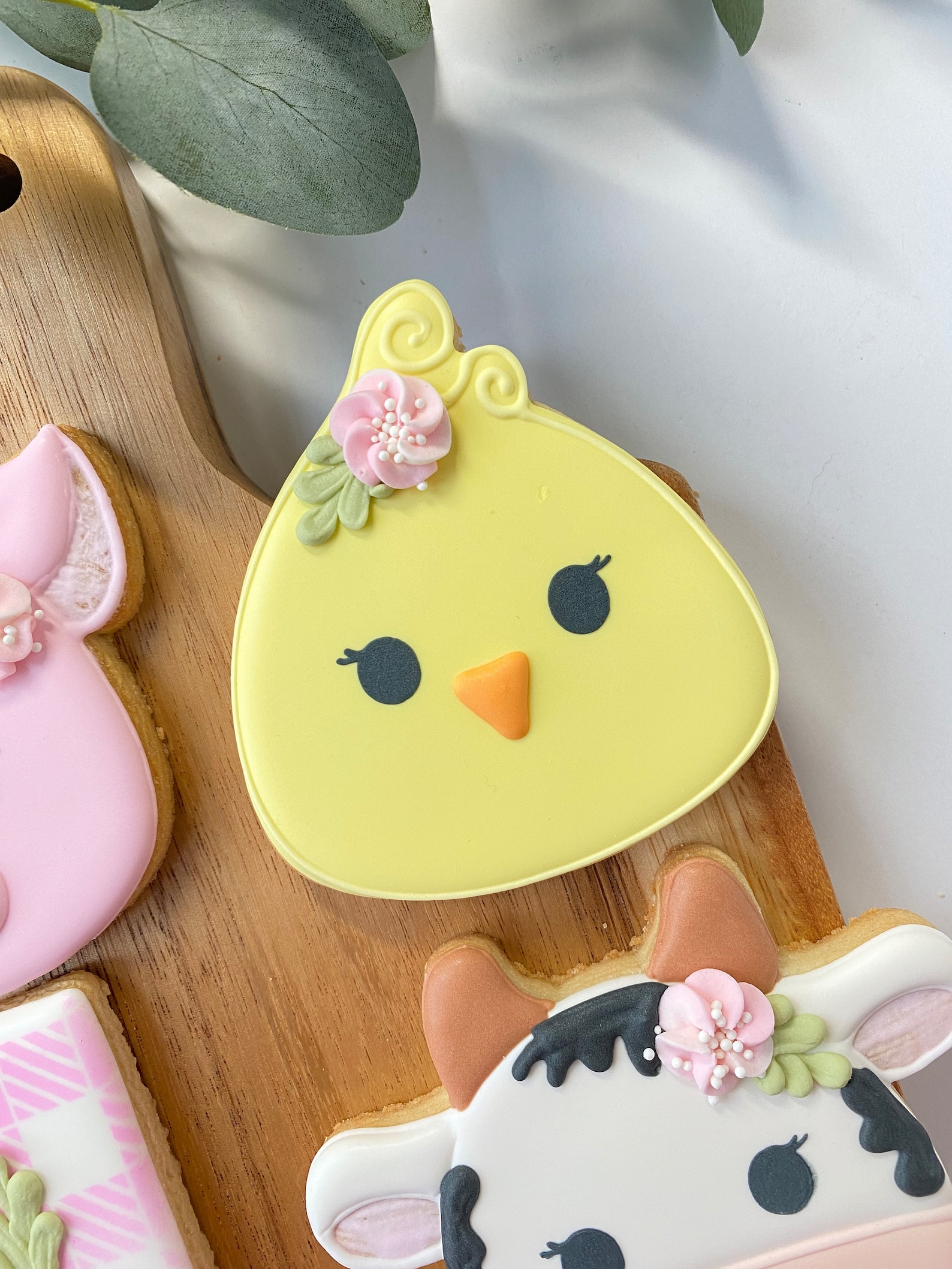 1 Dozen - Pink Barnyard Farm Animals Birthday Cookie Favors - Etsy