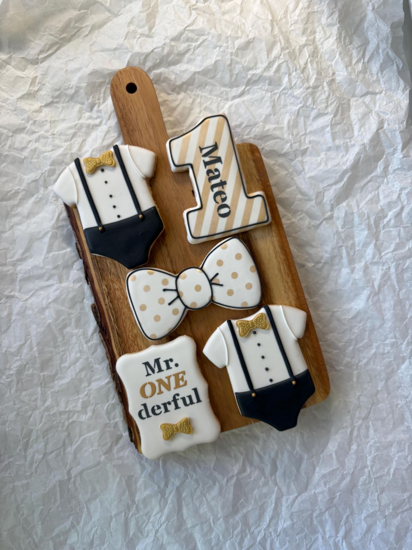 1 Dozen - Personalized Mr. Onederful Birthday Cookies, 1st Birthday - Etsy