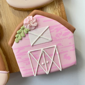 1 Dozen - Pink Barnyard Farm Animals Birthday Cookie Favors - Etsy